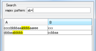 Java Swing Tips: JTable highlighting and filtering with regular expression
