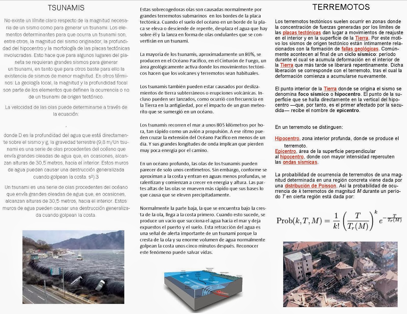 publicaciones: MOVIMIENTO DE LOS TSUNAMIS Y TRIPTICO