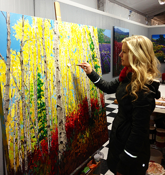 Aspen Paintings by Contemporary Aspen Artist Jennifer Vranes, Birch ...