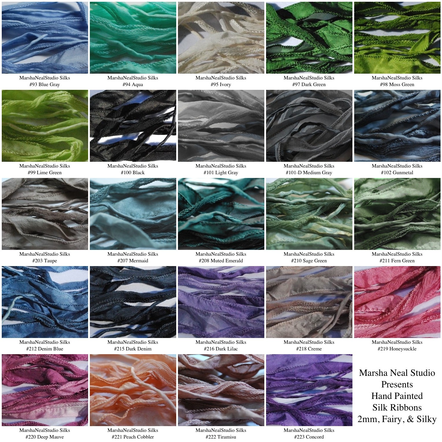 Marsha Neal Studio Blog: Silk Color Palette Challenge Coming March 1, 2012