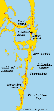 Key Largo Map