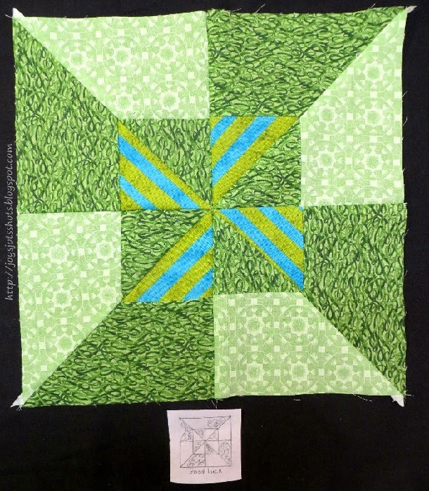 Joy's Jots, Shots & Whatnots: Quilt Shot Block #22~ Good Luck
