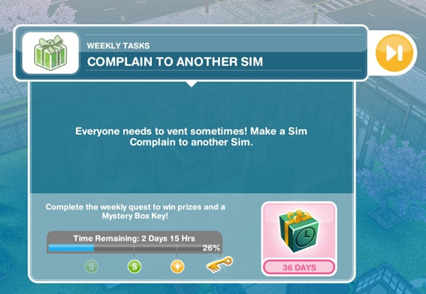 Definisi Goals, Quests dan Tasks The Sims Freeplay - INSIMS