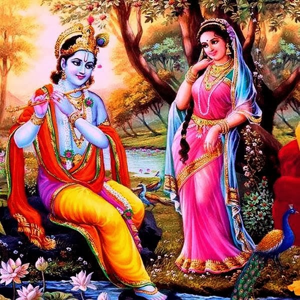 TELUGU WEB WORLD: MURALI KRISHNA WITH BEAUTIFUL RADHA AT GOKULAM PAINTING