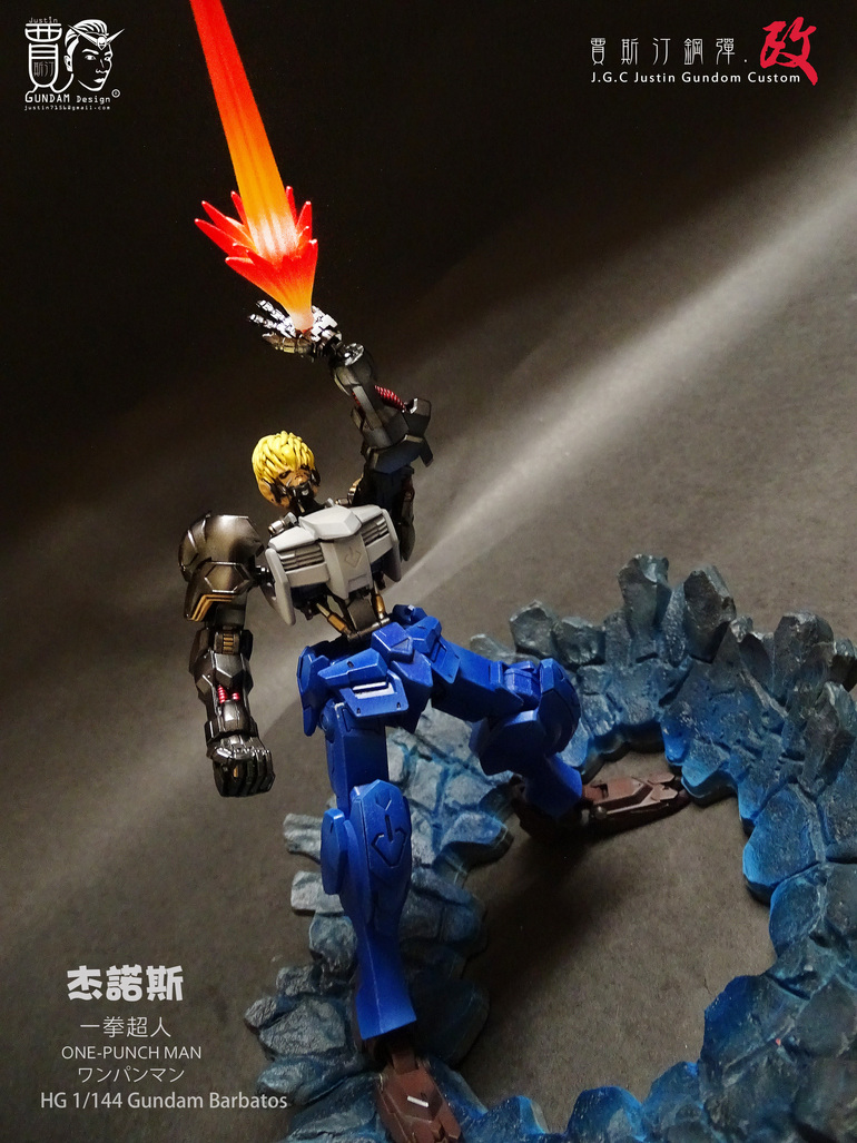 GUNDAM GUY: One-Punch Man x Gundam: 1/144 Saitama & Genos - Custom Build