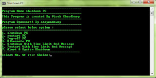 shutdown your friends computer using command prompt.