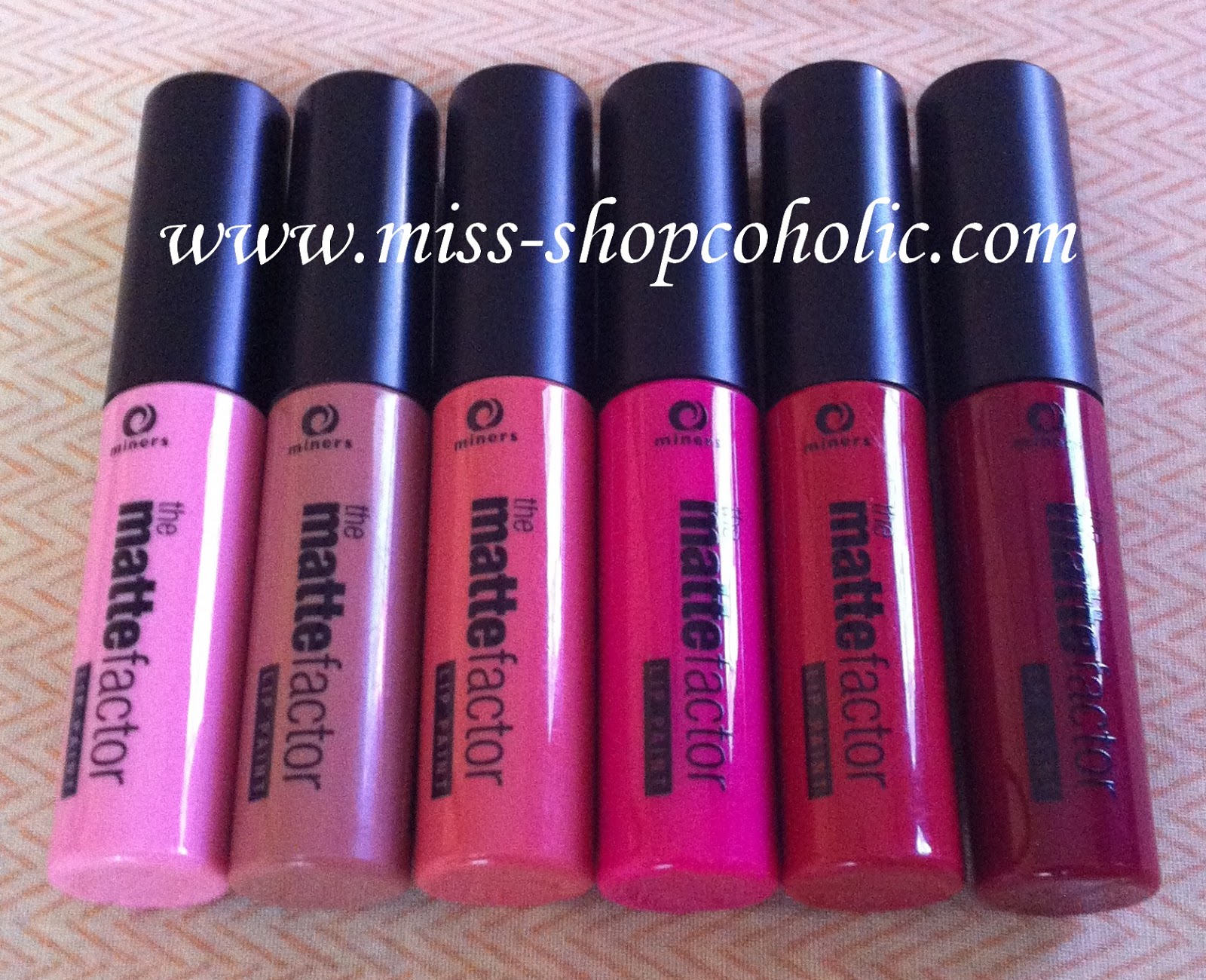 Miss Shopcoholic: Miners The Matte Factor Lip Paint Review and Swatches