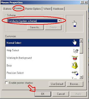 COMPUTER WORLD: How to Change cursor of mouse in Windows XP