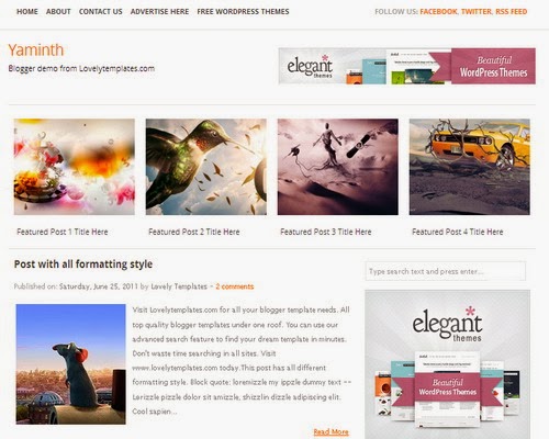 Beautifull White Blogger Templates | BloggerZine