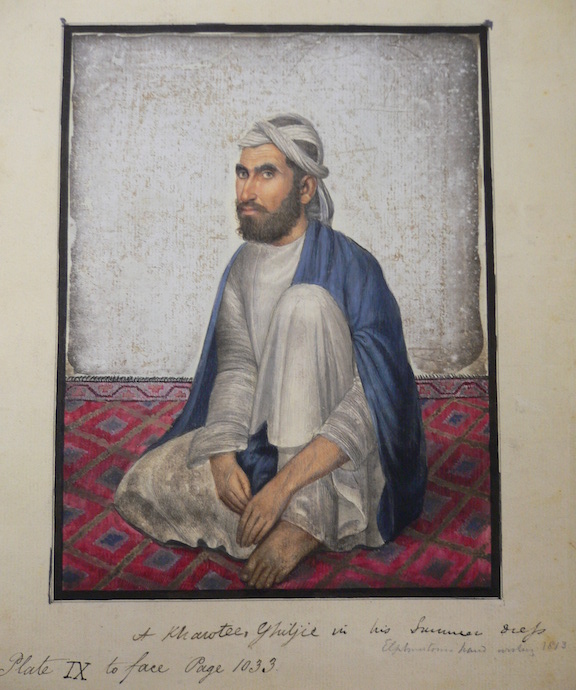 A Khawtee Ghilzai in his Summer dress | History of Pashtuns