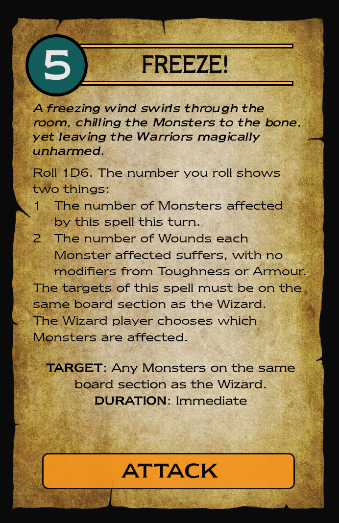 SOMETHING IN THE DUNGEON: Warhammer quest spell cards completed