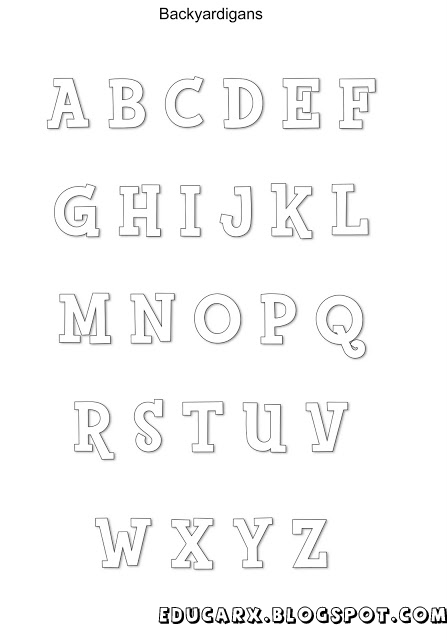 Educar X: Modelo de letras (12 modelos de letras diferentes)