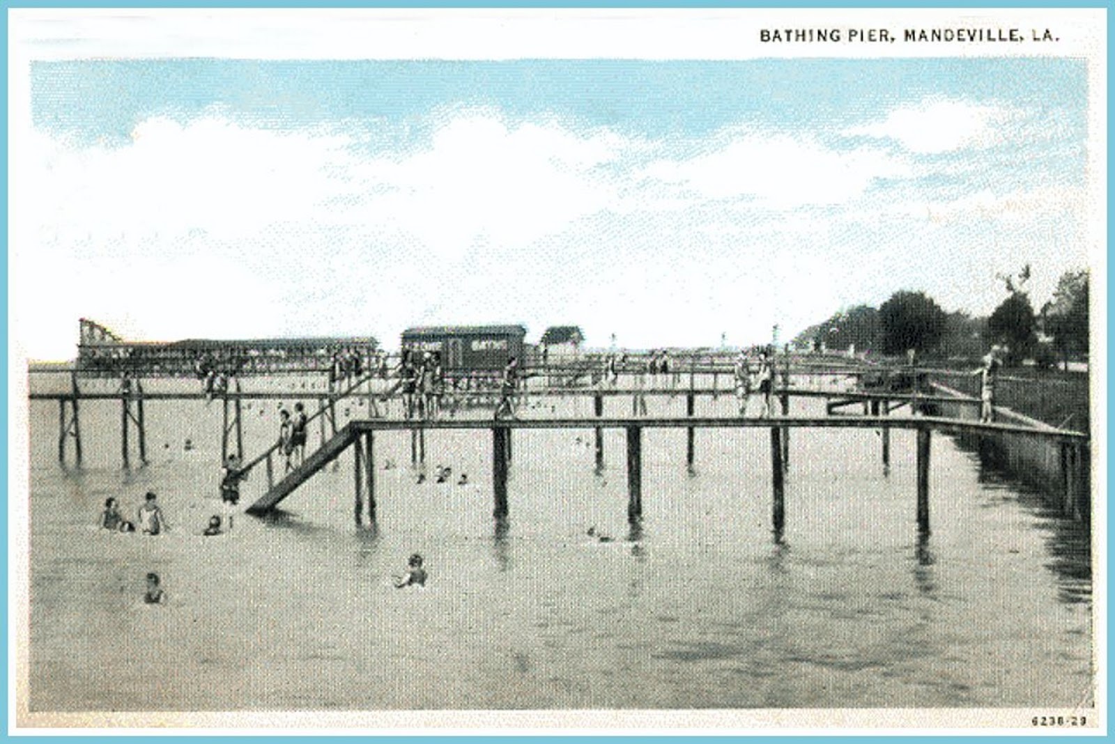 Tammany Family: Postcards Showing View of Mandeville Lakefront