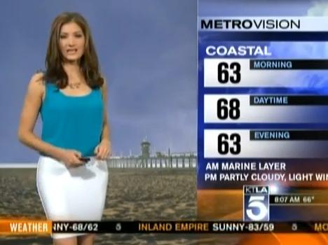 Attractive American News Personalities: KTLA's Liberte Chan in Aqua ...