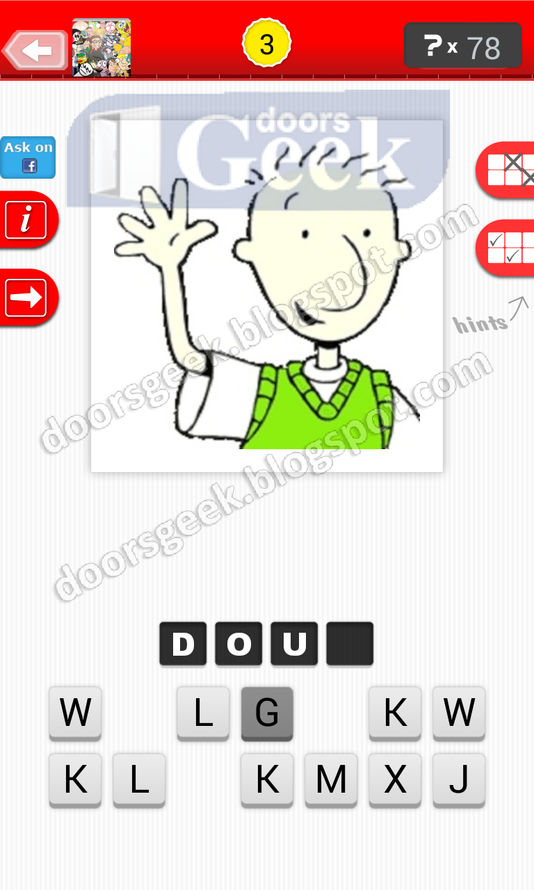 Guess The Cartoon Level 25-3 ~ Doors Geek