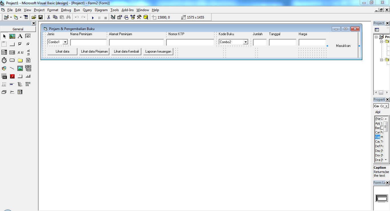 Membuat Program Perpustakaan visual basic 6 dengan microsoft access 2007 bagian kedua - artikel ...