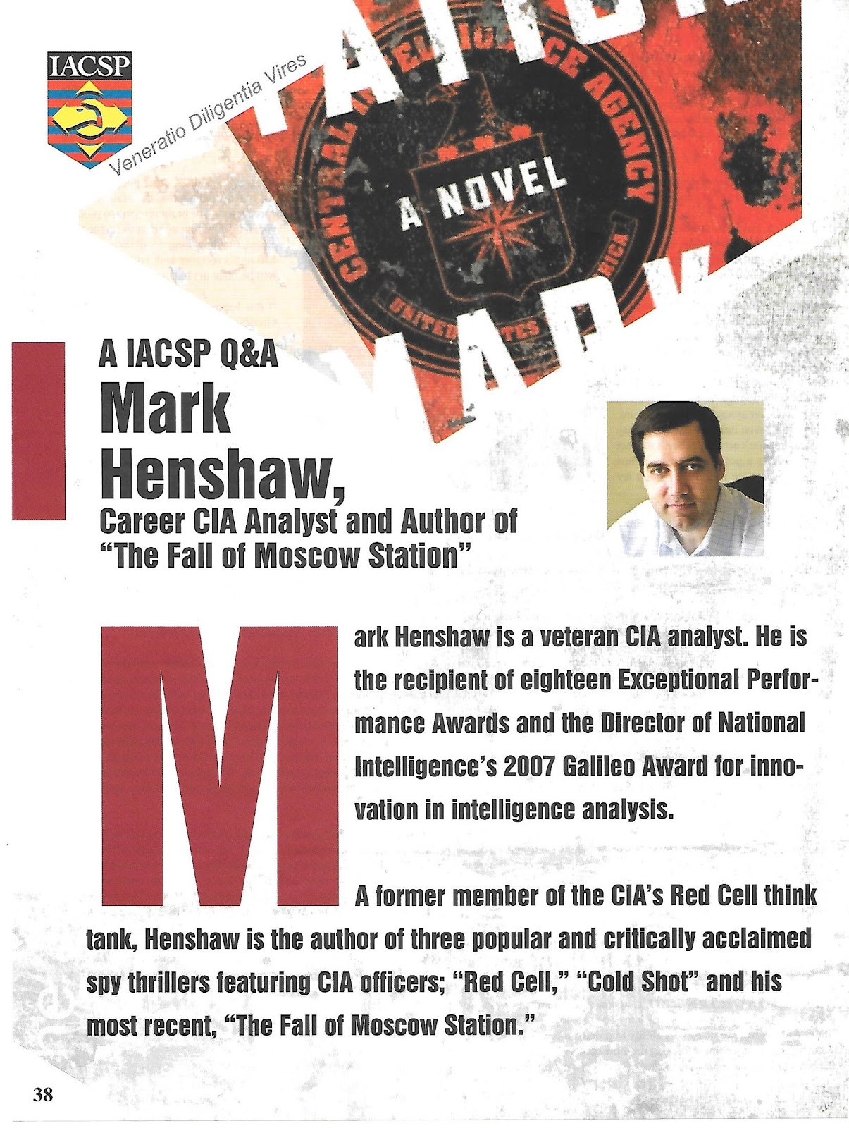 Paul Davis On Crime: Spies In Fact And Fiction: My Q&A With CIA Analyst ...