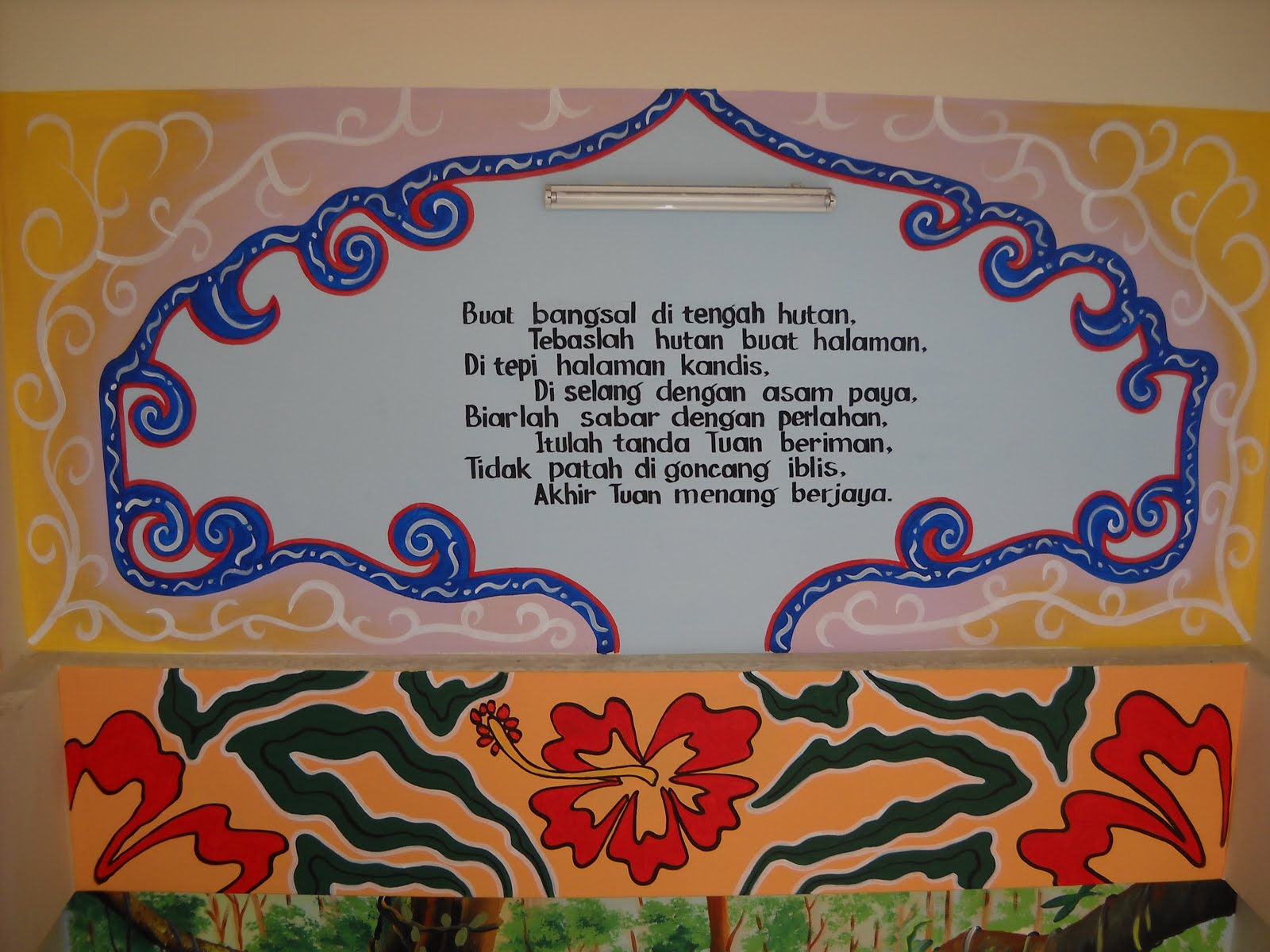 Pelukis Mural Shah Alam: Mural Tangga Sekolah
