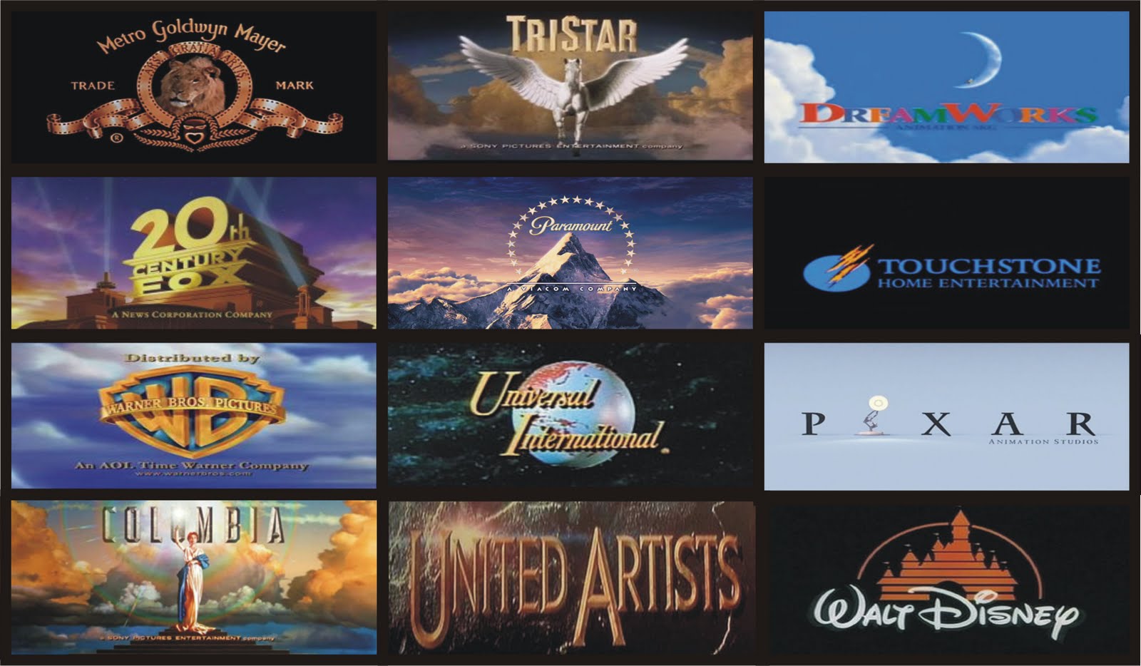 Cinemateca da Saudade: Logos de Alguns dos Maiores Estúdios de Cinema ...