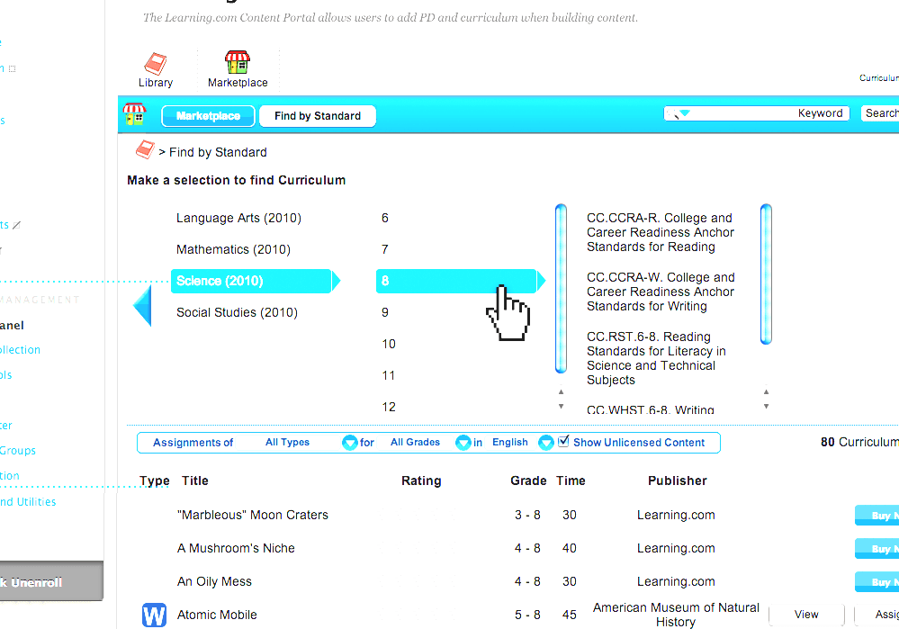 Blackboard Learning System - A Learning System