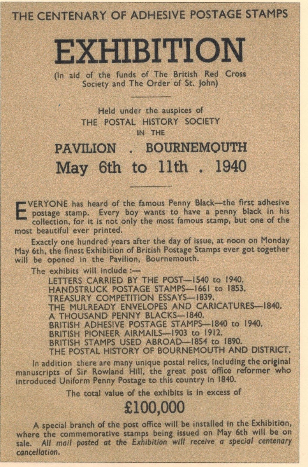 Great Britain Philately: 1940 Centenary of World's First Adhesive ...