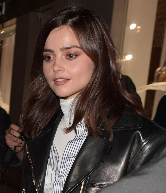 Jenna Coleman Style Photos Leaving Vogue Gingernutz Event in London ...