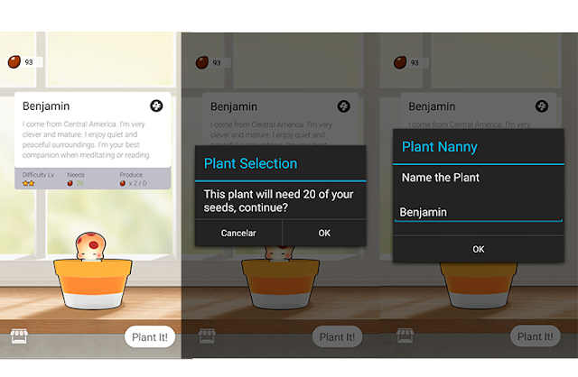 [App] Plant Nanny: Mantenha-se hidratado de forma divertida! - Lua de Marte