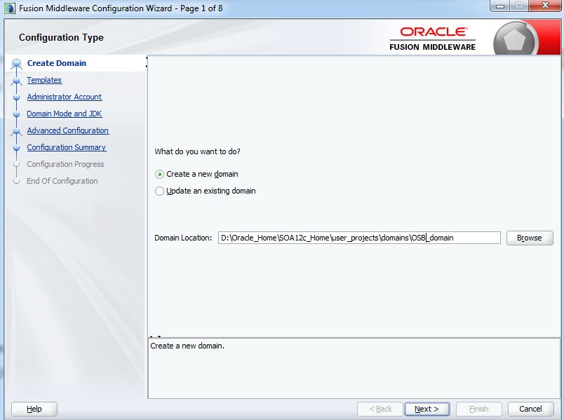 Service Oriented Architecture: Oracle SOA Suite 12c - OSB Domain ...