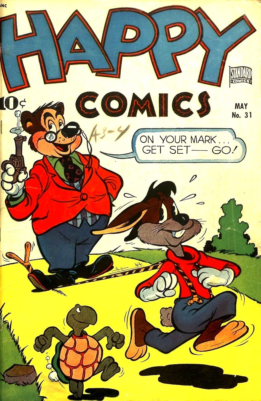 Happy Comics #31 - Frank Frazetta art - Pencil Ink