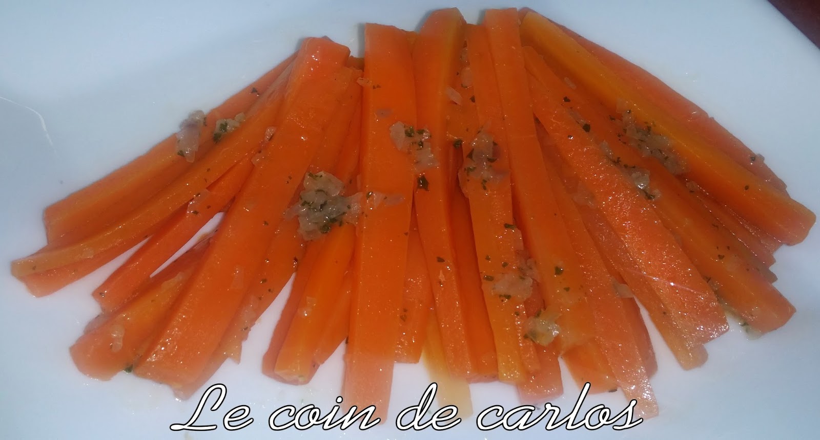 Le coin de Carlos: Bâtonnets de carottes
