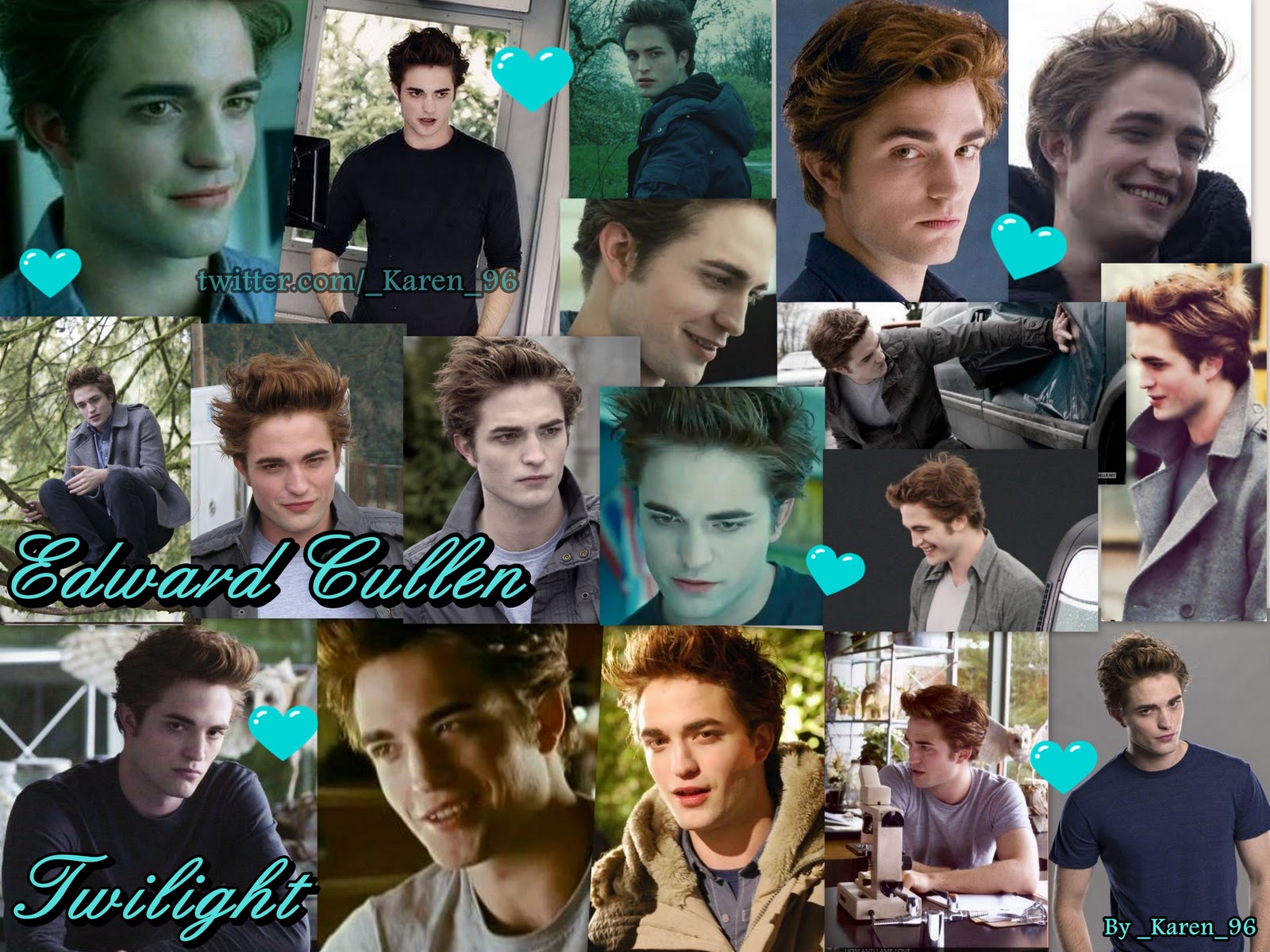 Arte Twilight: Collage (simple) de Edward Cullen!