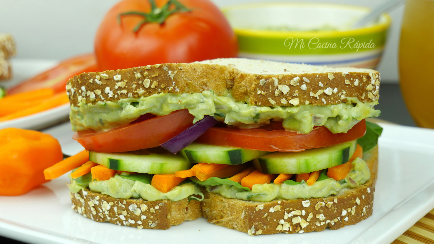 Sándwich de Vegetales - Mi Cocina Rápida