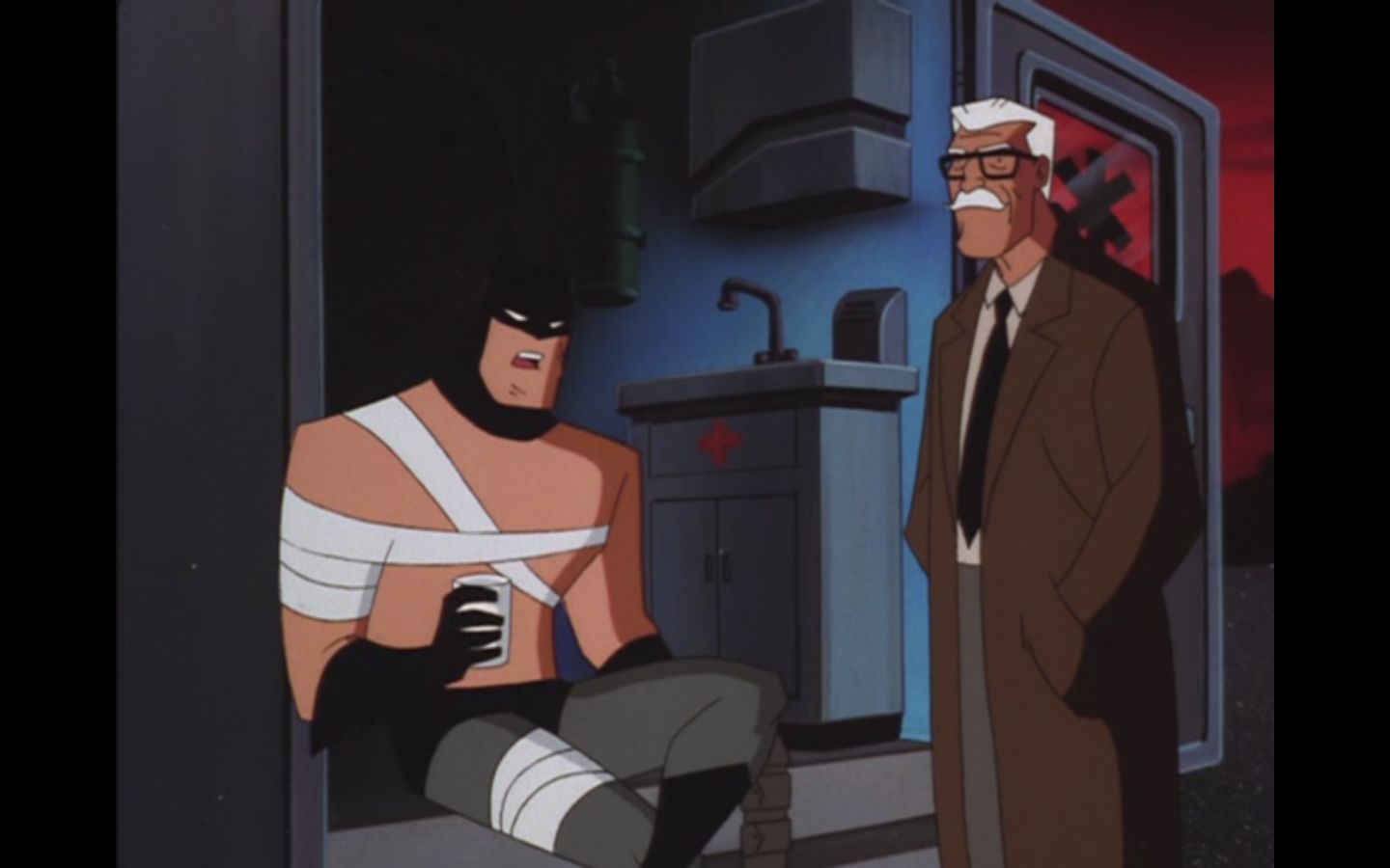 Batman: Shirtless & Injured ~ American Heroes