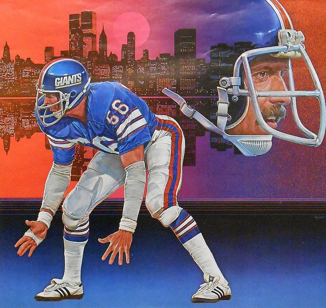 Pro Football Journal Presents: NFL Art: New York Giants by Chuck Ren ...