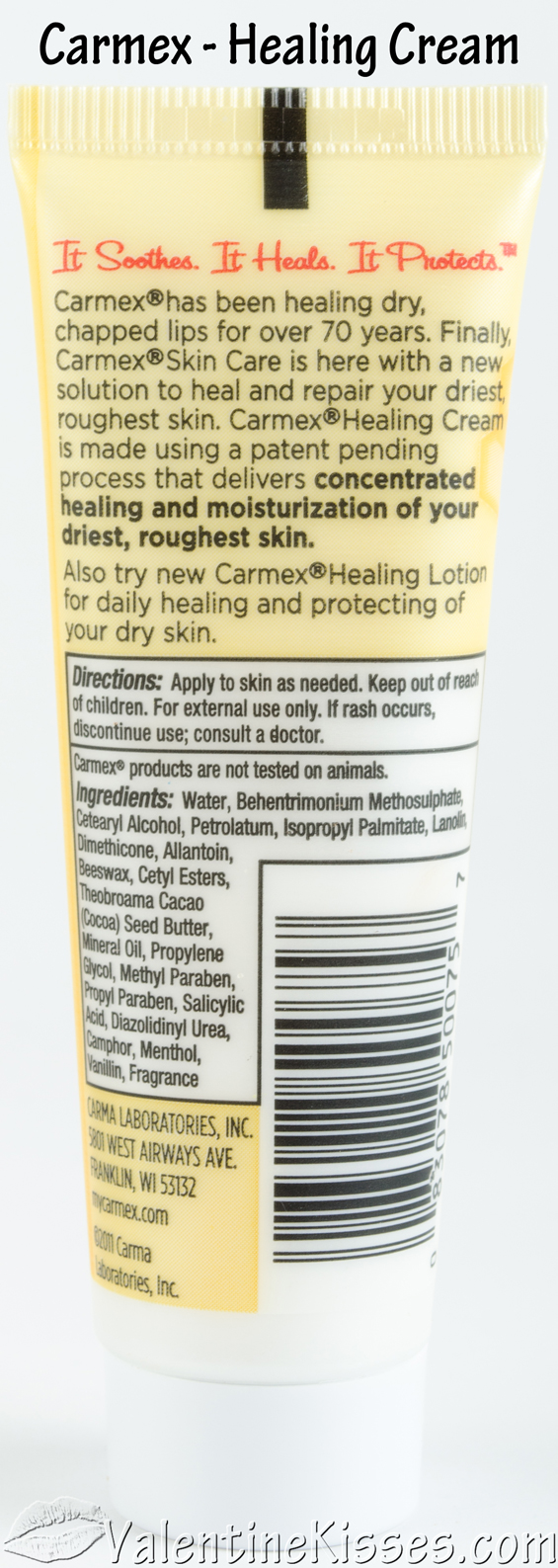 Valentine Kisses: Carmex – Healing Lotion, Healing Cream