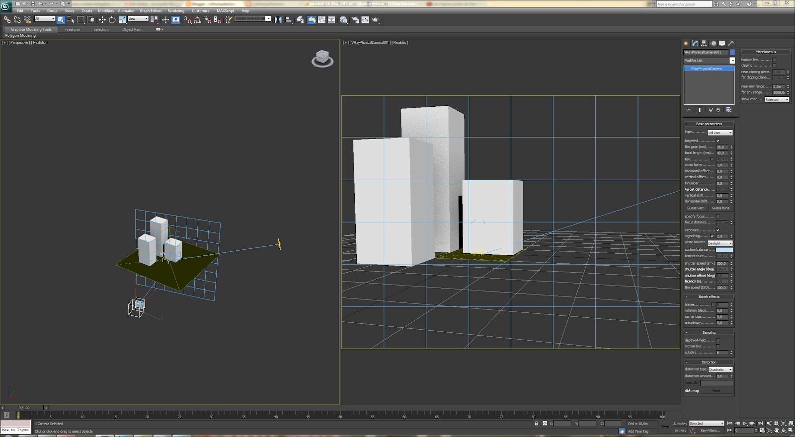 :::infoarquitectura:::: Lección 21: VRay Sun, cámara física de V-Ray ...
