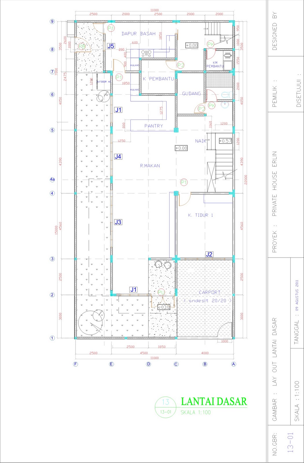 Freelance Drafter & Design: Gambar Kerja Rumah Tinggal 3 Lantai Freelance Drafter & Design: Gambar Kerja Rumah Tinggal 3 Lantai