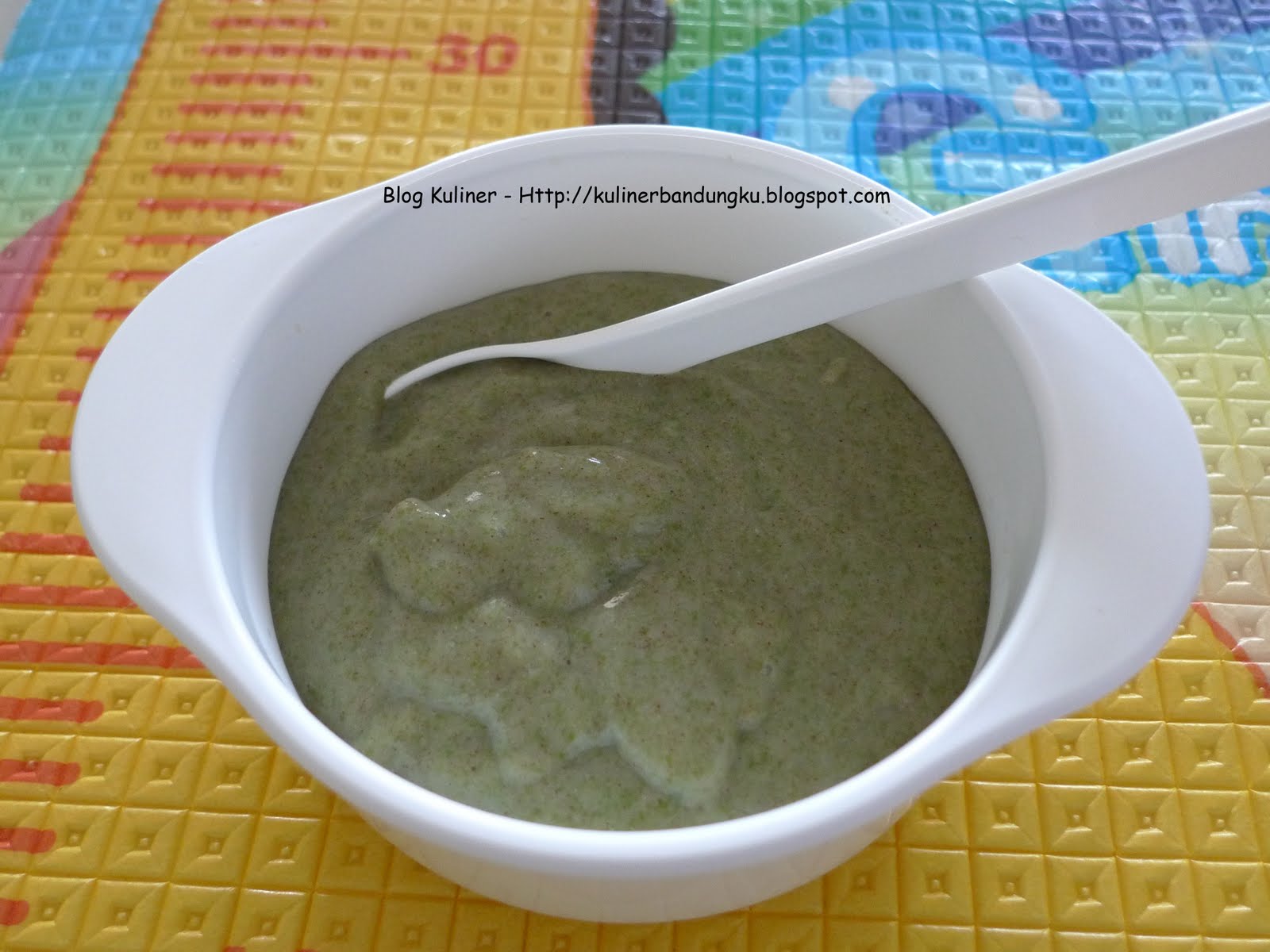 Resep Makanan Sehat Bayi 6-12 bulan | Puree Kacang Hijau Bayam Organik ...