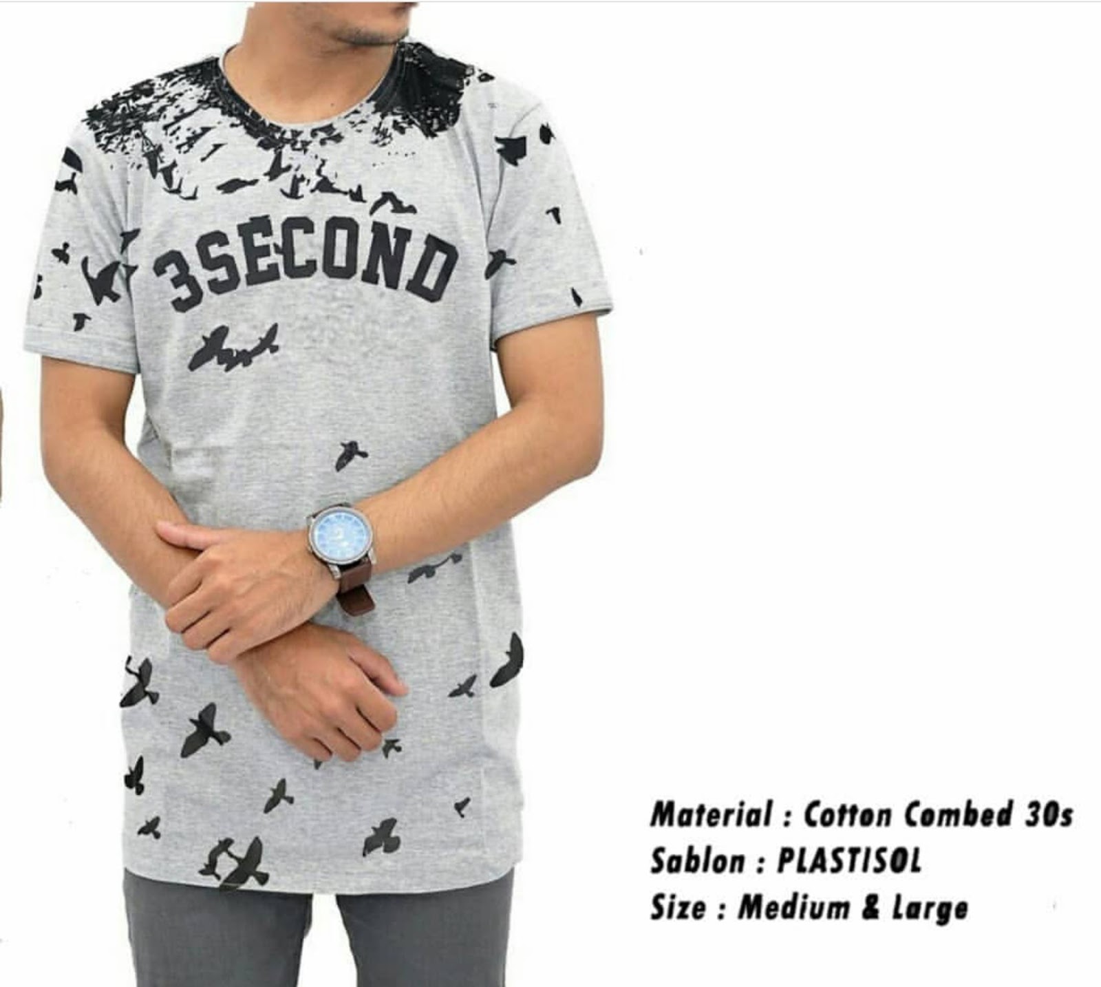 Kaos Distro 3 Second Bandung