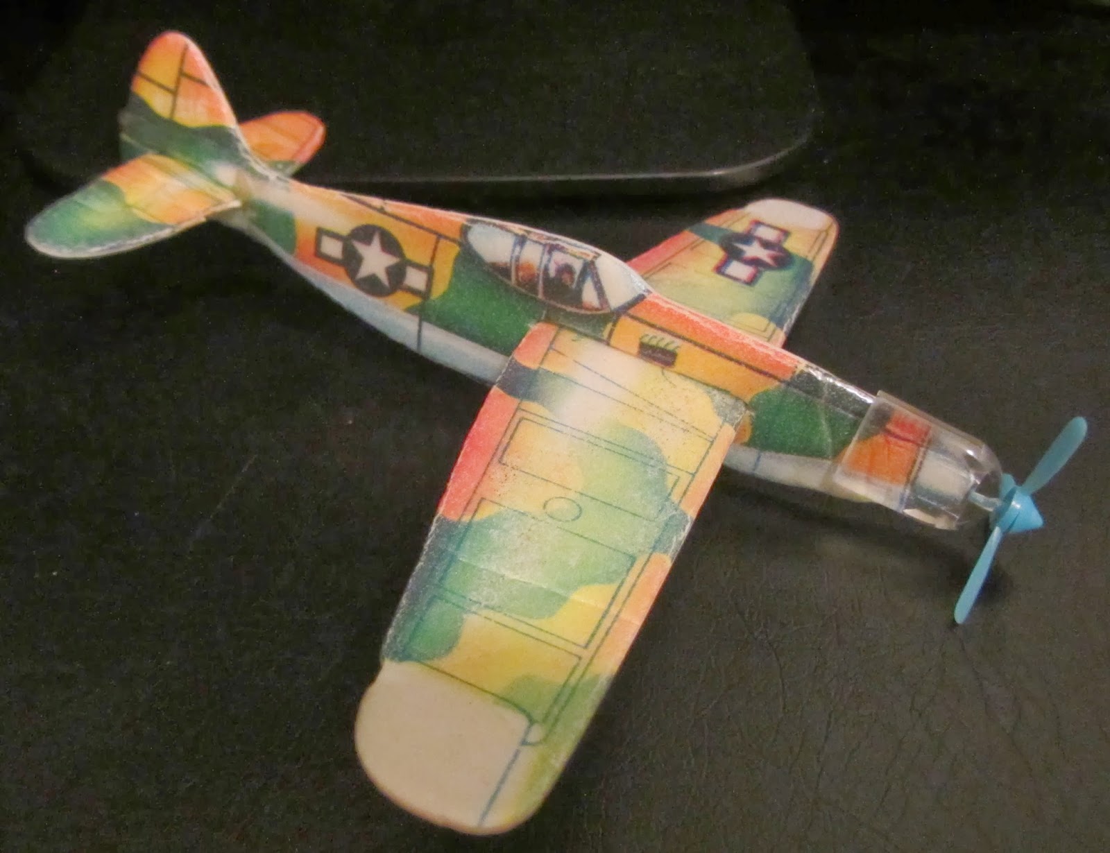 The Styrofoam Glider Squadron: Glider with "Power Prop" - #4 Airacobra P-39