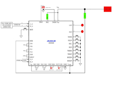 Digital tone control with MAX5406