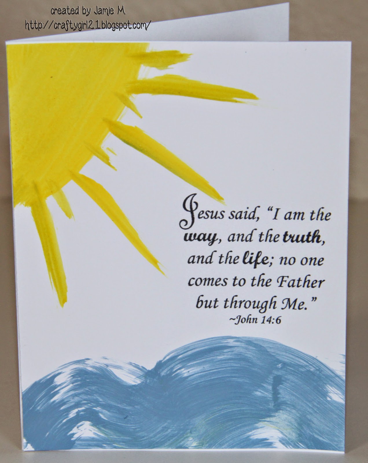Crafty Girl 21!: Summer Scripture Cards