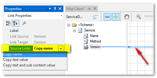 Biztalking Biztalk Map Copy Nodeelement Name Instead Of Value From Source Schema