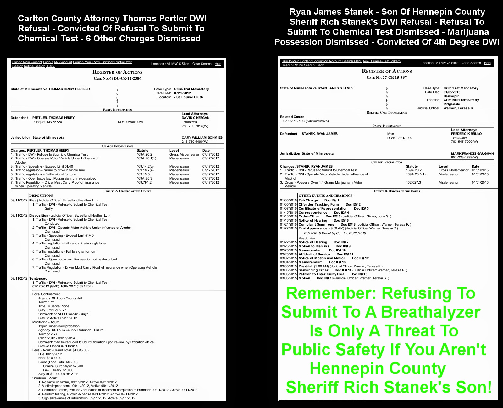 Lion News: Ryan Pleads Guilty On All Counts? Hennepin Co. Sheriff Rich ...