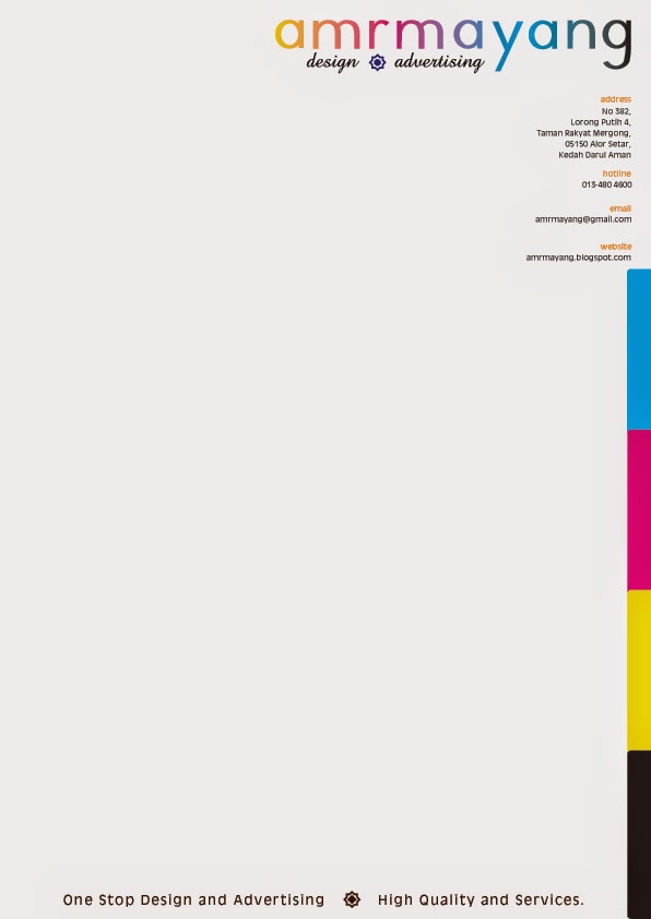 AMR Mayang | Your truly design company: Letterhead Design