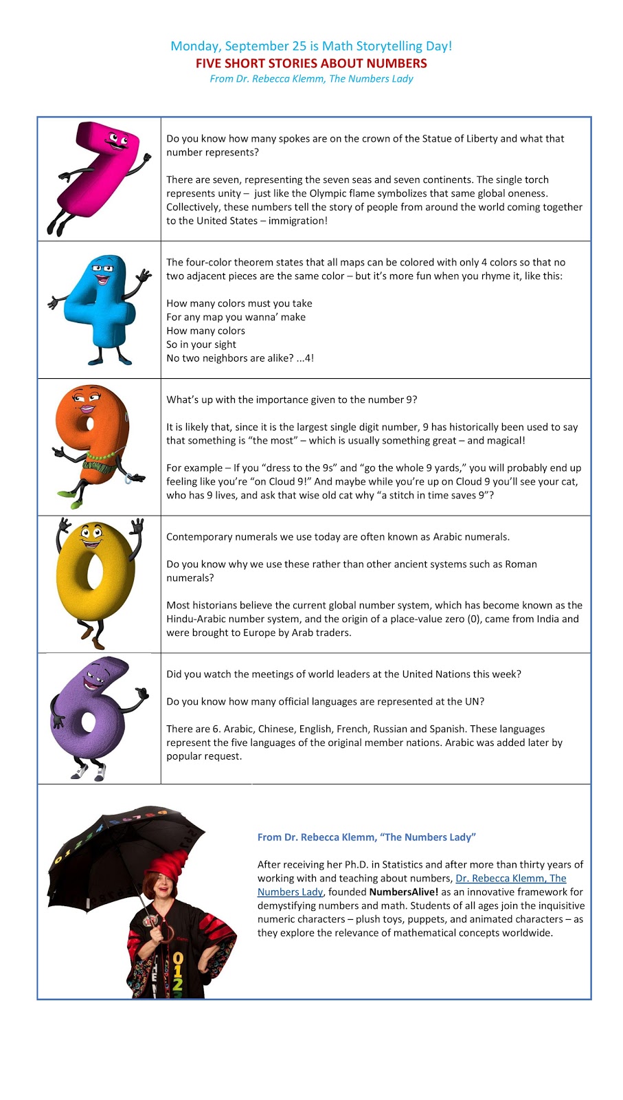 September 27th Is Math Storytelling Day | Mom Files