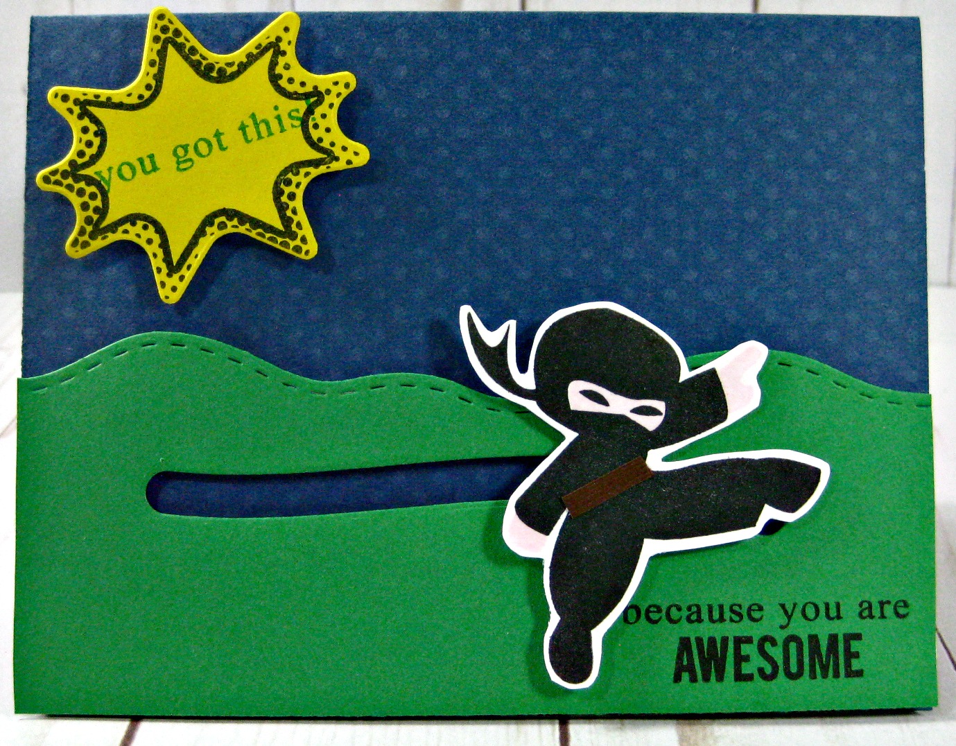 Karen's Kreative Kards: Awesome Interactive Ninja Card for a Special Kid