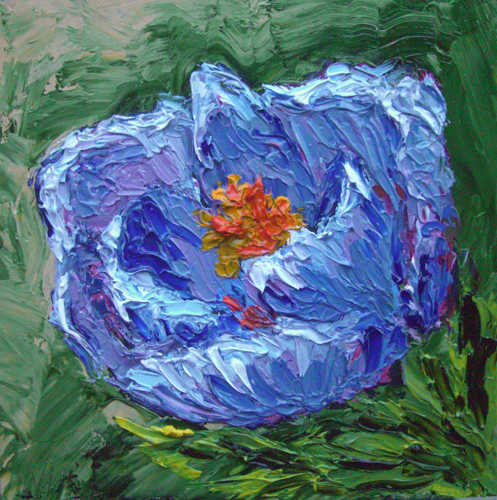 Nithya Swaminathan - Original Paintings: Bleeding Blue! - Stuff of a ...