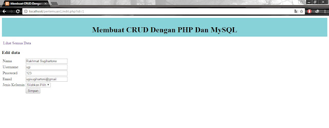 Membuat CRUD (Create Read Update Delete) dengan php - Belajar Bareng21