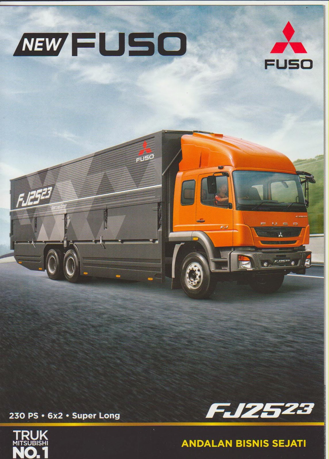 NEW MITSUBISHI FUSO FJ 2523 LONG CHASIS WING BOX ~ DEALER MITSUBISHI ...